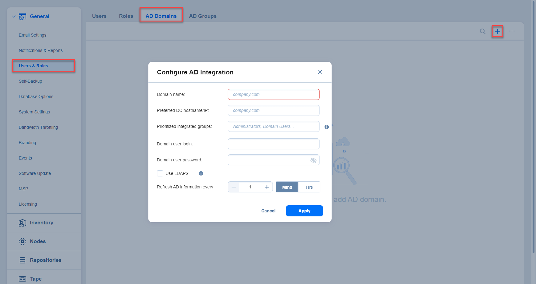 Configuring Active Directory Integration